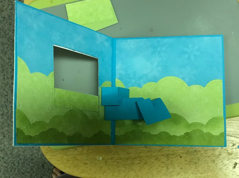 “Hay There Birthday Girl” Spinner Square pop up card – My Messy Craft Room