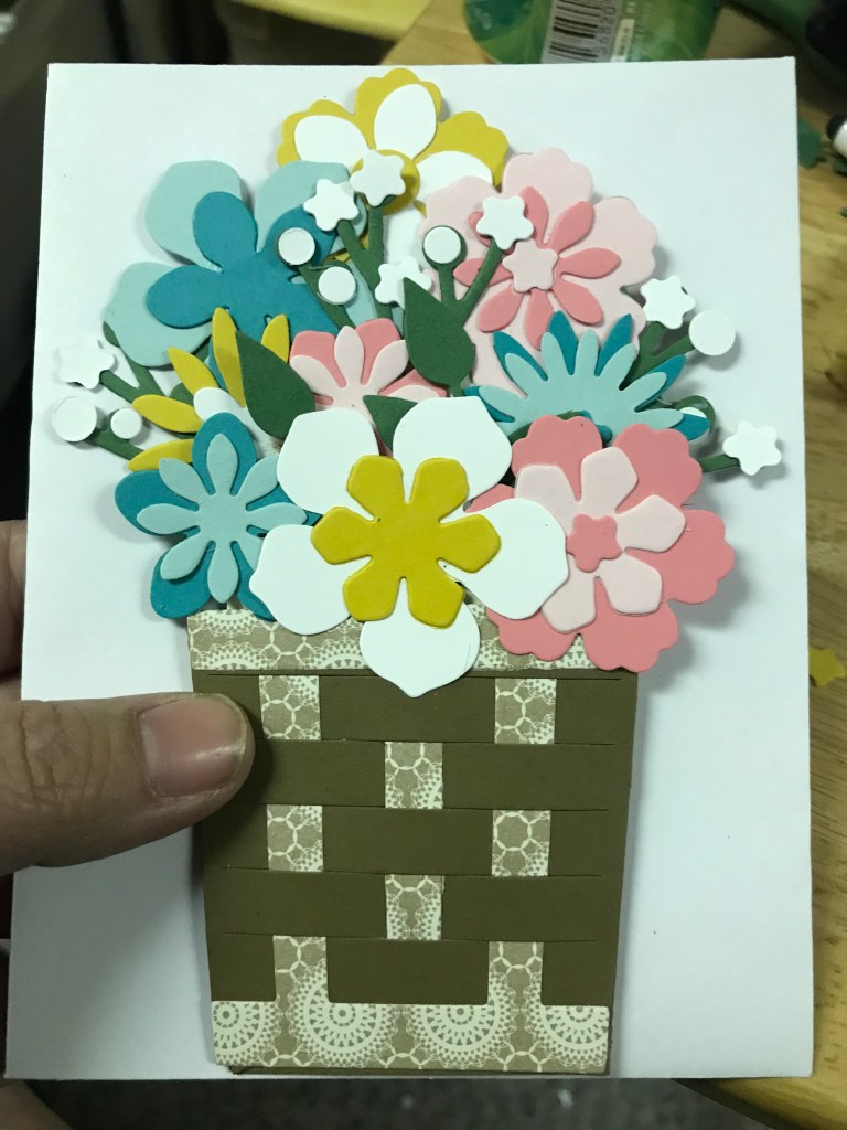 Pull out Flower Pot Mothers Day Card. C4C483 – My Messy Craft Room