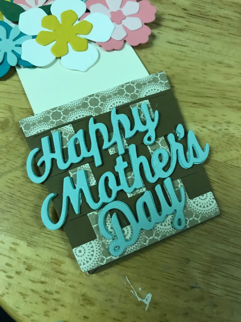 Pull out Flower Pot Mothers Day Card. C4C483 – My Messy Craft Room
