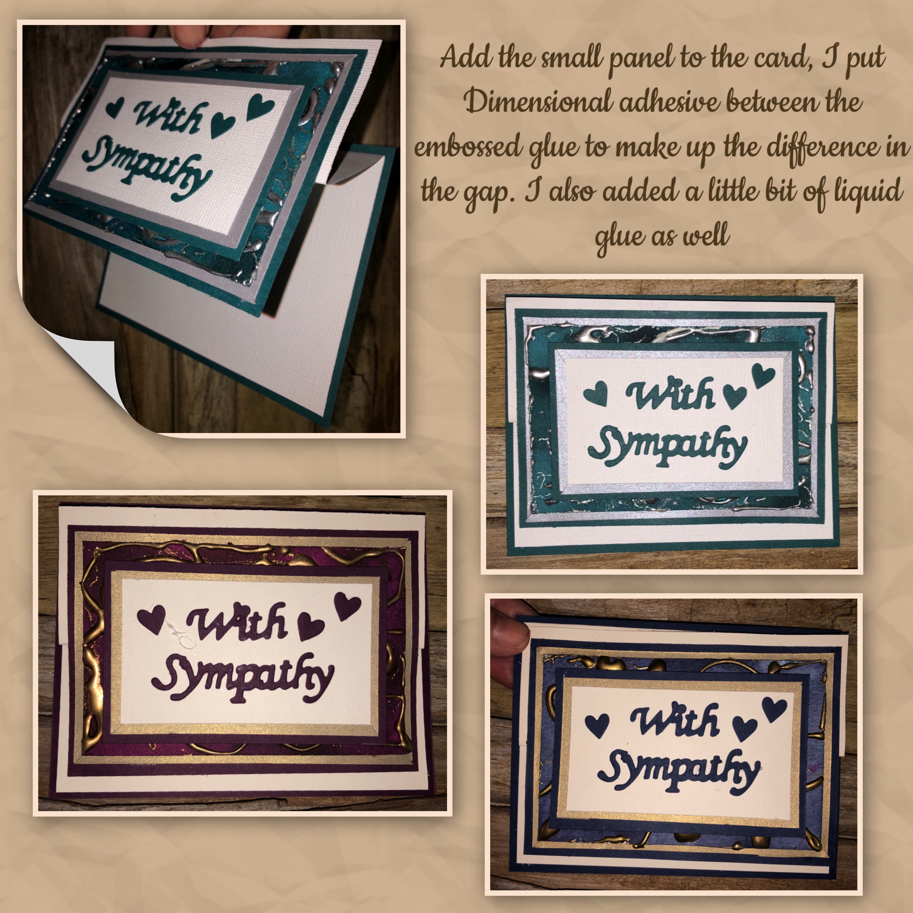 Silver & Gold Sympathy set – My Messy Craft Room
