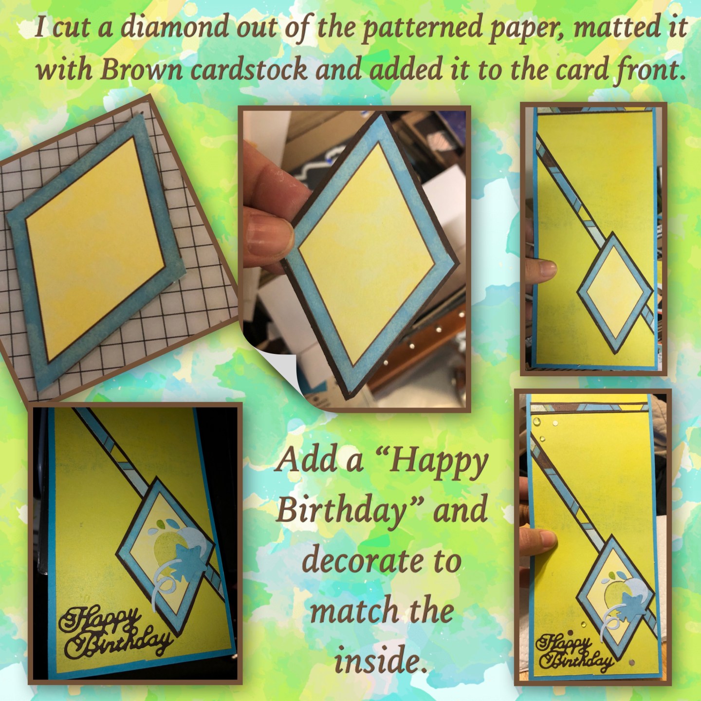 Birthday Pivot Twist slimline card-C4C576 – My Messy Craft Room