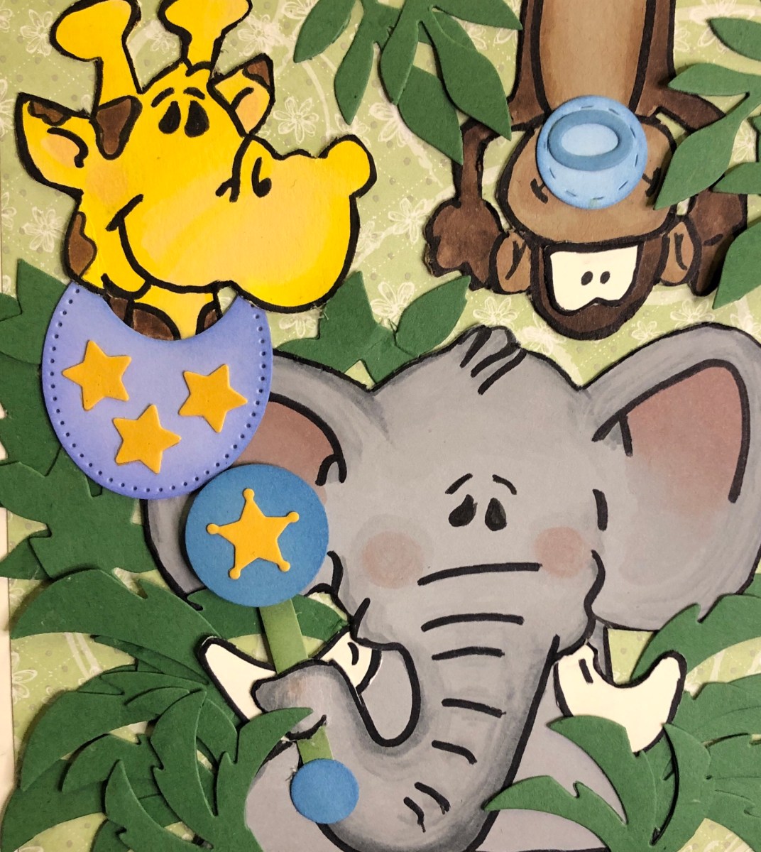 Safari Babies Crib Card – My Messy Craft Room