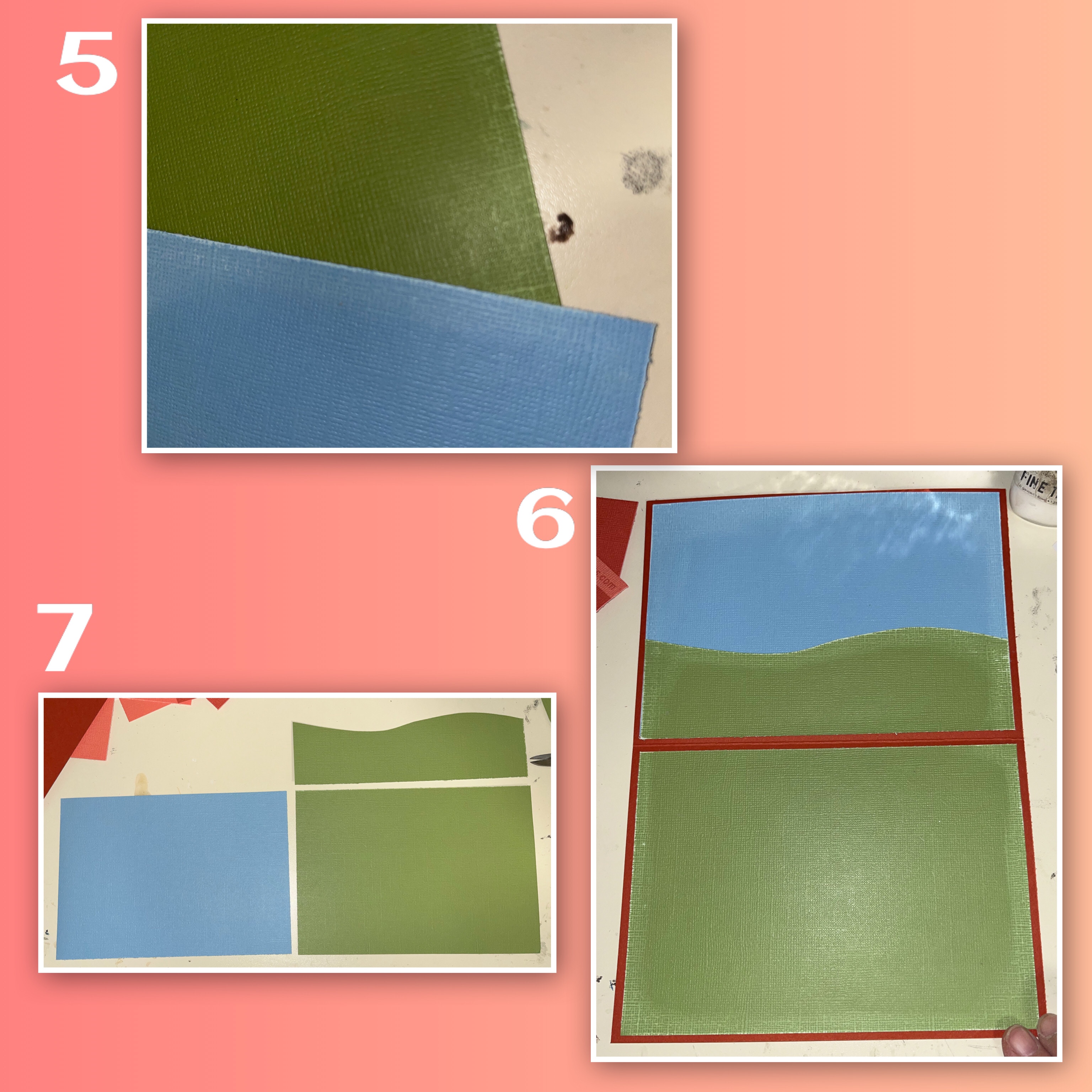 October Designer Challenge- Fall Garden Bench card – My Messy Craft Room