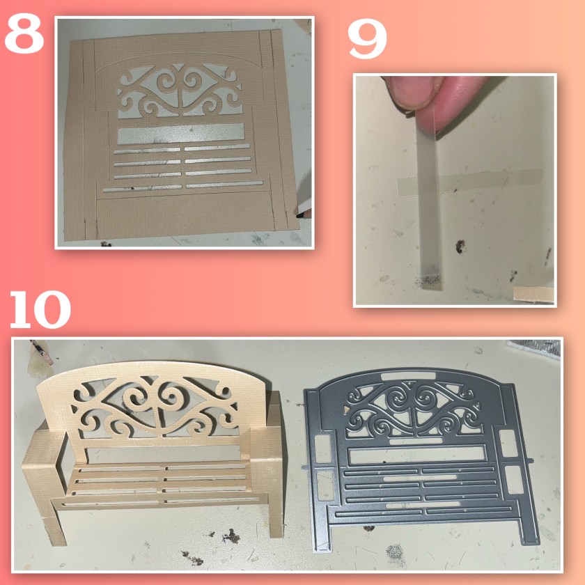 October Designer Challenge- Fall Garden Bench card – My Messy Craft Room