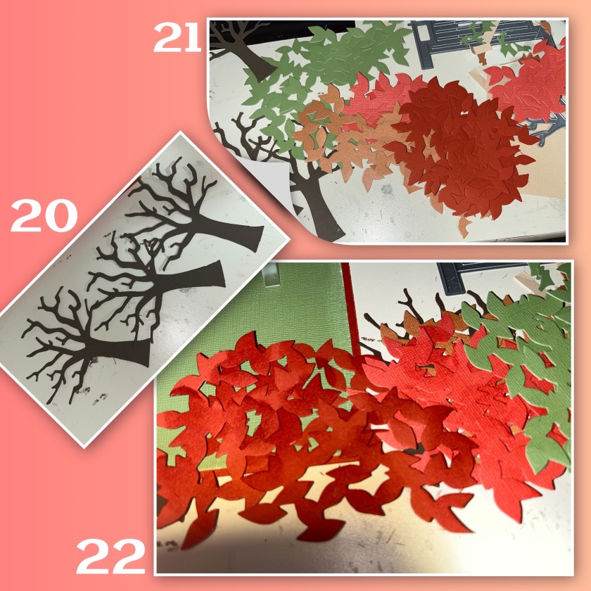 October Designer Challenge- Fall Garden Bench card – My Messy Craft Room