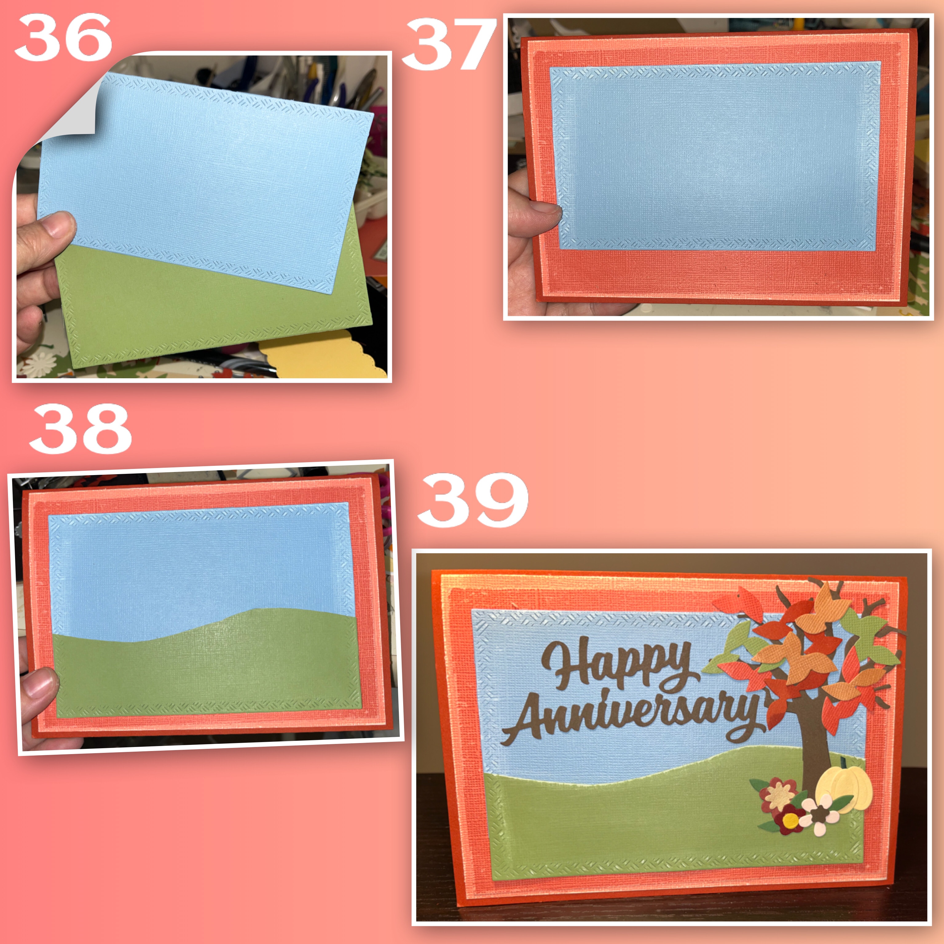 October Designer Challenge- Fall Garden Bench card – My Messy Craft Room