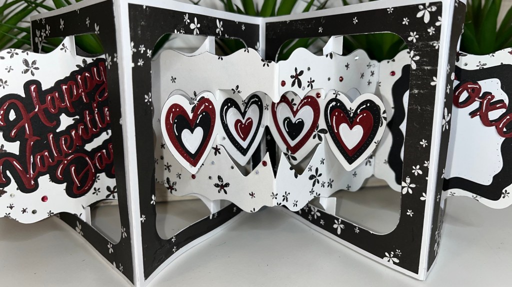 Fancy Heart Accordion Valentine. – My Messy Craft Room