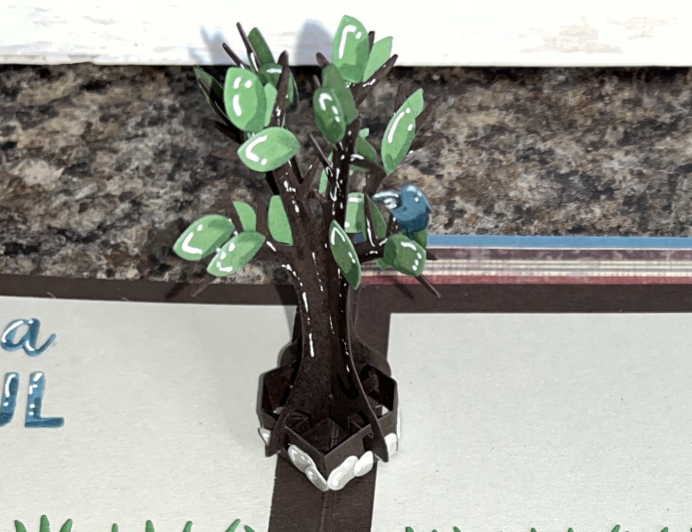 Joy Fold Pop Up Tree card. – My Messy Craft Room