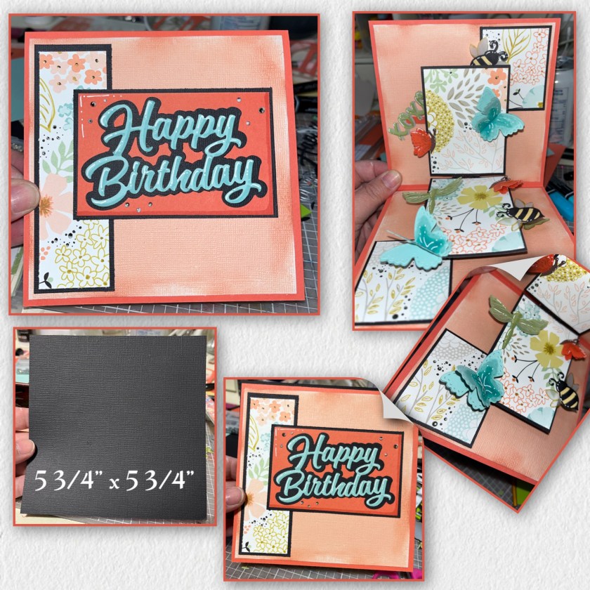 Vertical Double Wiggle Birthday Bugs card – My Messy Craft Room
