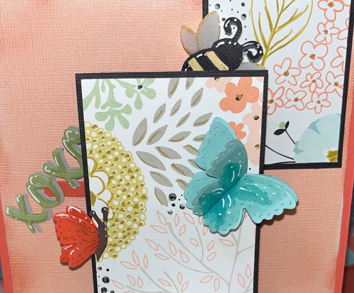 Vertical Double Wiggle Birthday Bugs card – My Messy Craft Room