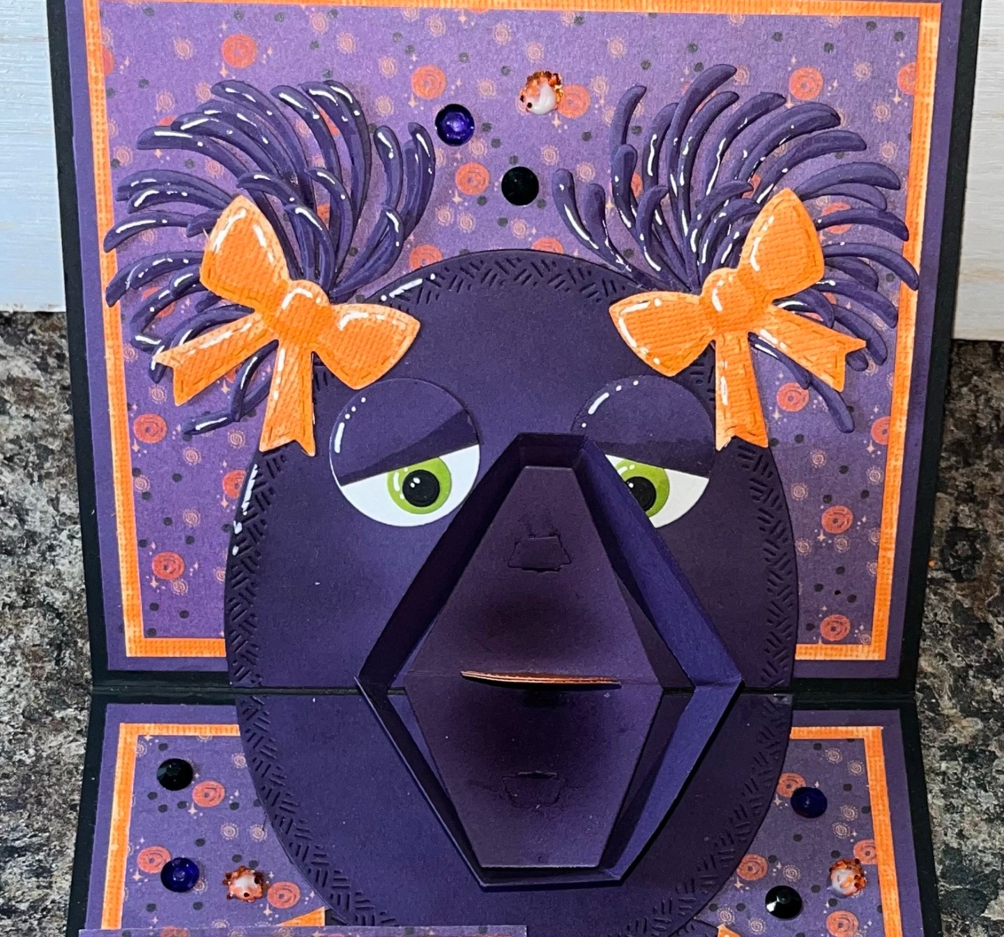Big Mouth Monster- Halloween Card – My Messy Craft Room